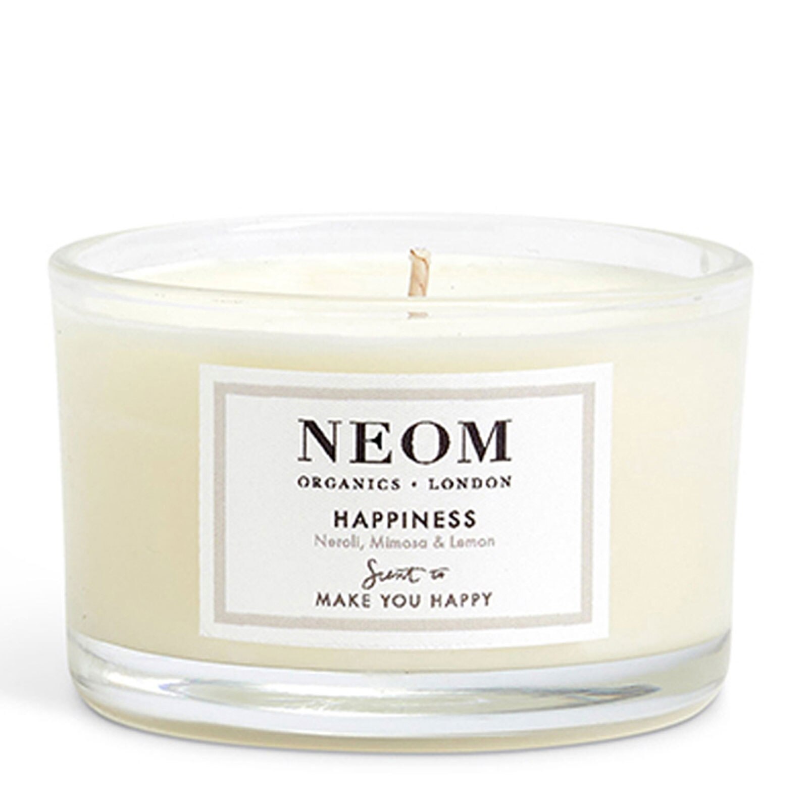 Neom Happiness™ Scented Candle (Travel) 75g | FEELUNIQUE